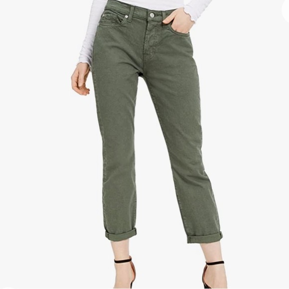 7 For All Mankind | Jeans | 7 For All Mankind Army Green Boyfriend ...